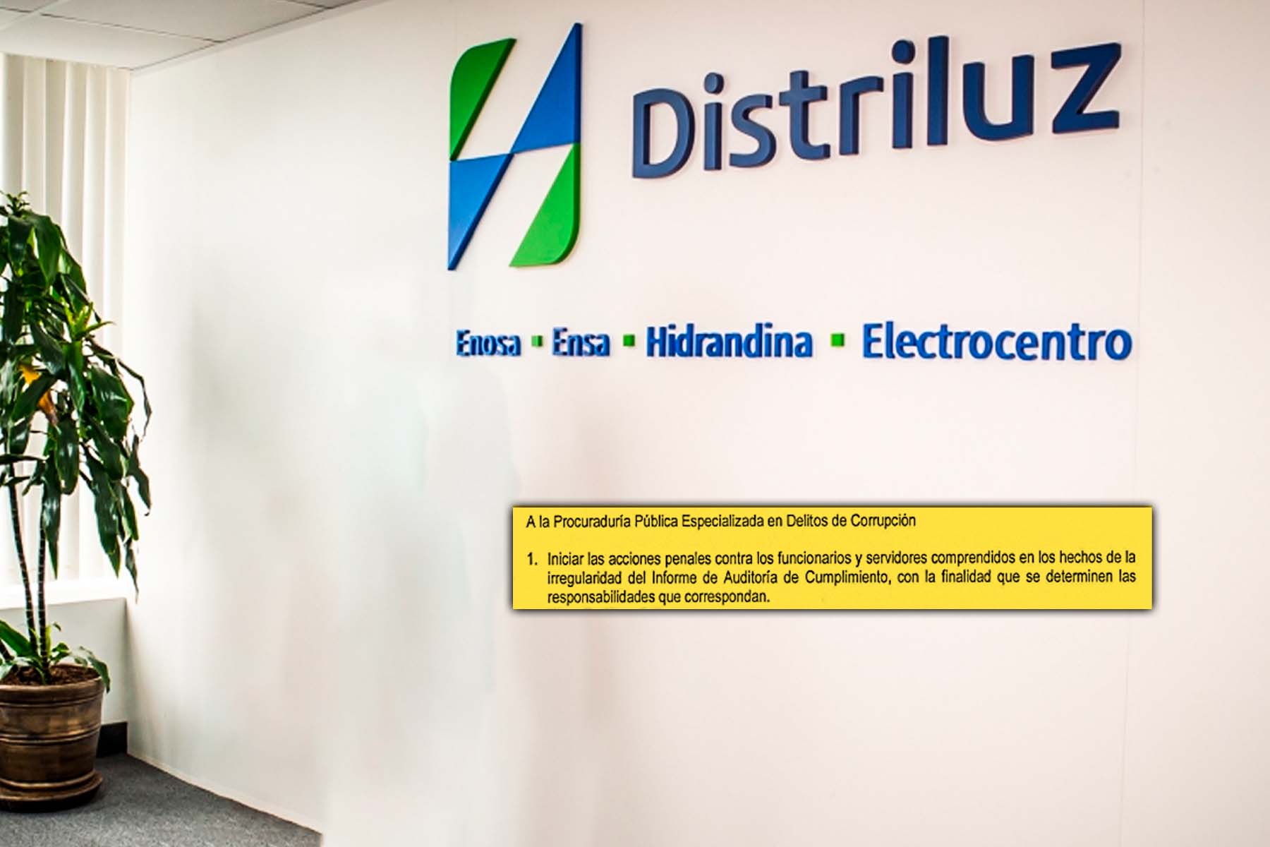 Procuraduría Anticorrupción denunciará a personal de Distriluz ...